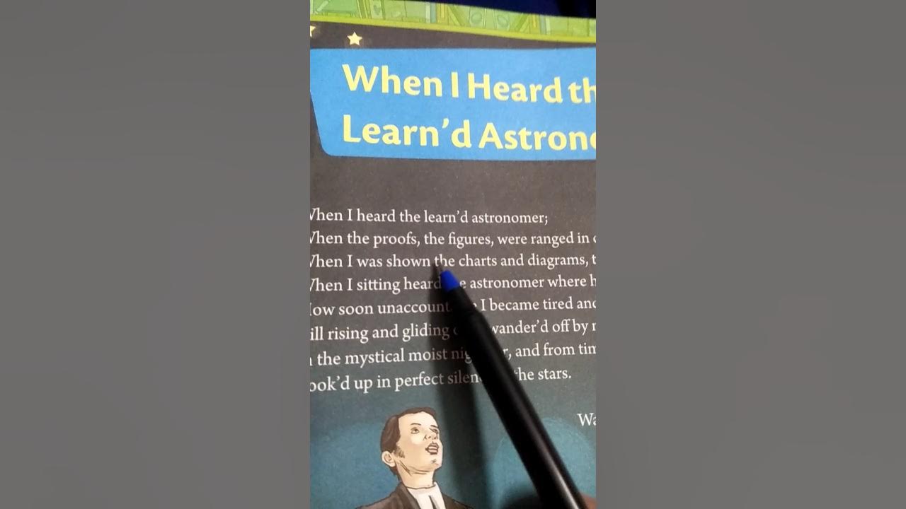 Class-8 English Chapter-1When I Heard the Learn'd Astronomer(Literature ...