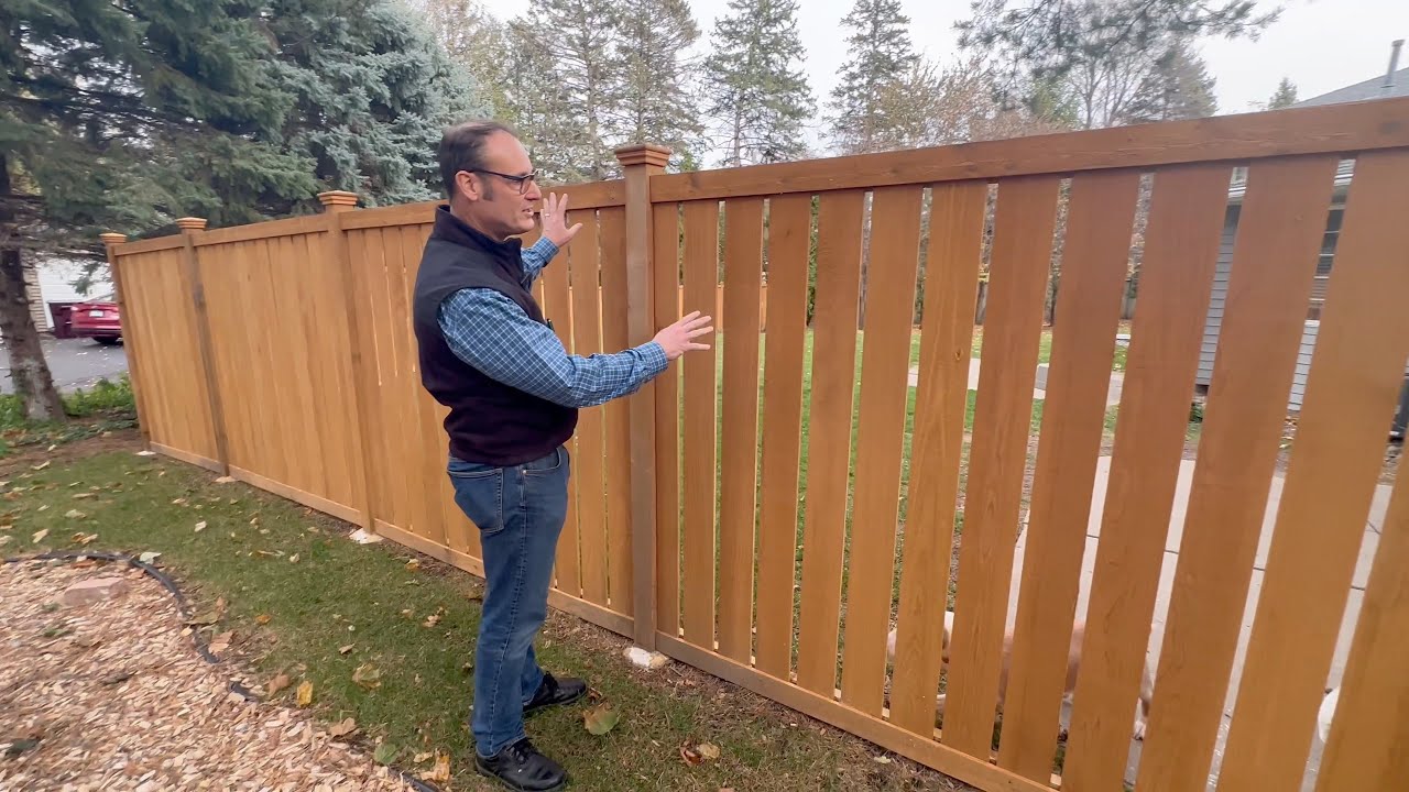 Semi Private Cedar Fences - YouTube