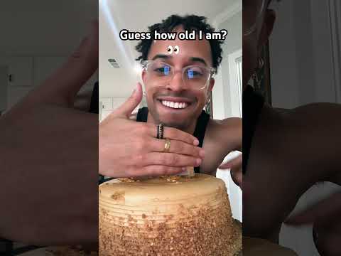 How old do you think? #birthday #tiktok #old #young #shorts #relatable #acting #cake #funny