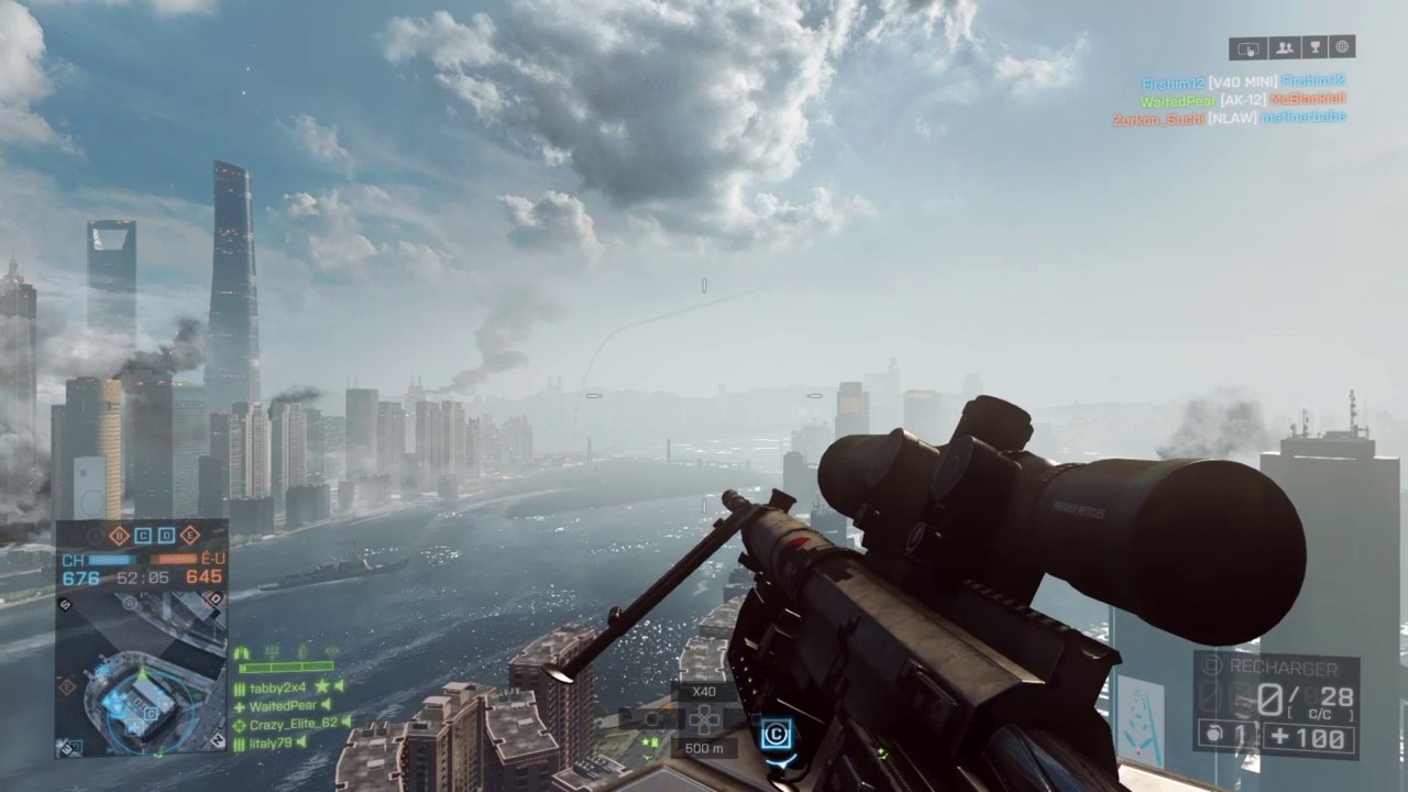 Sniper spawn KILL BF4 - YouTube