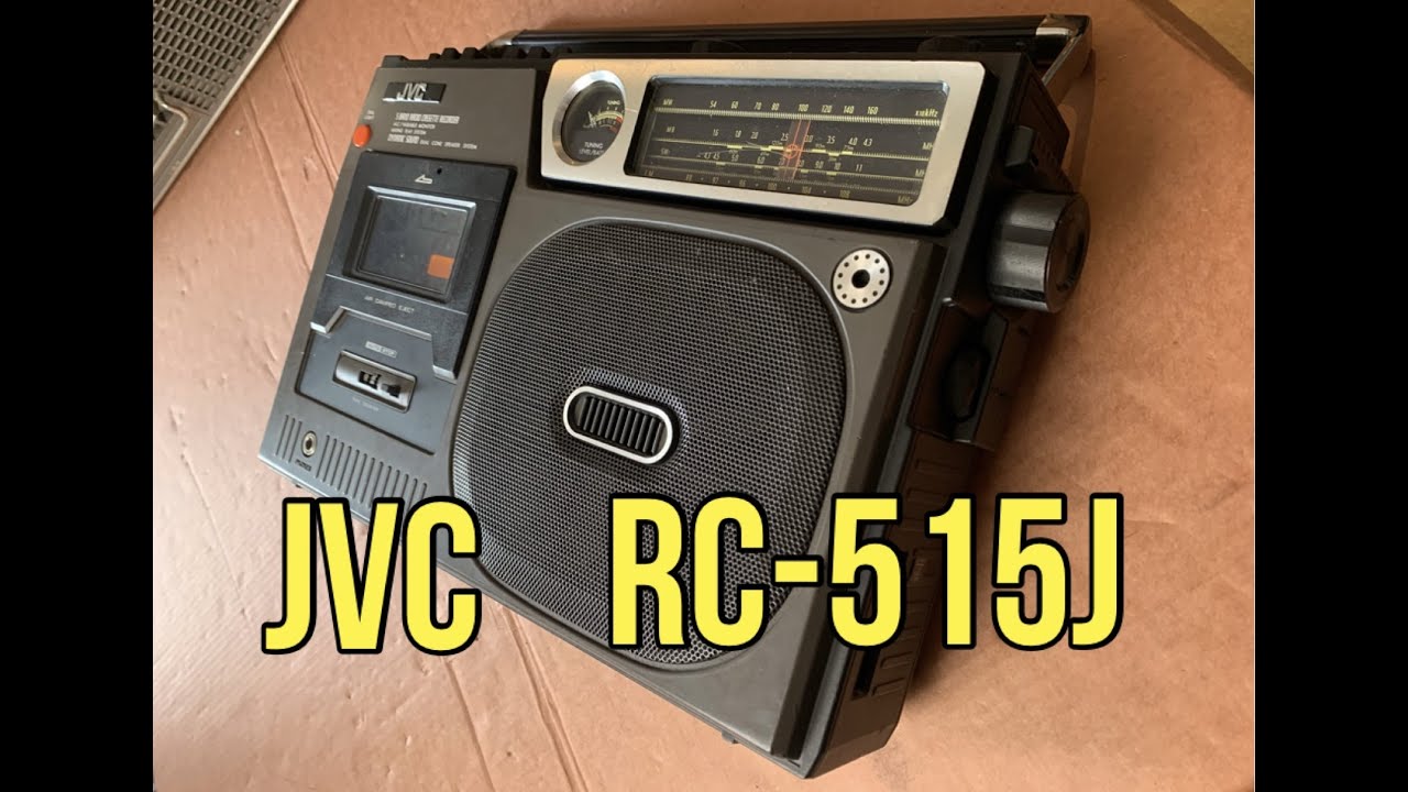 JVC RC-515J Rare Radio Cassette First Look. Vintage Boombox - YouTube