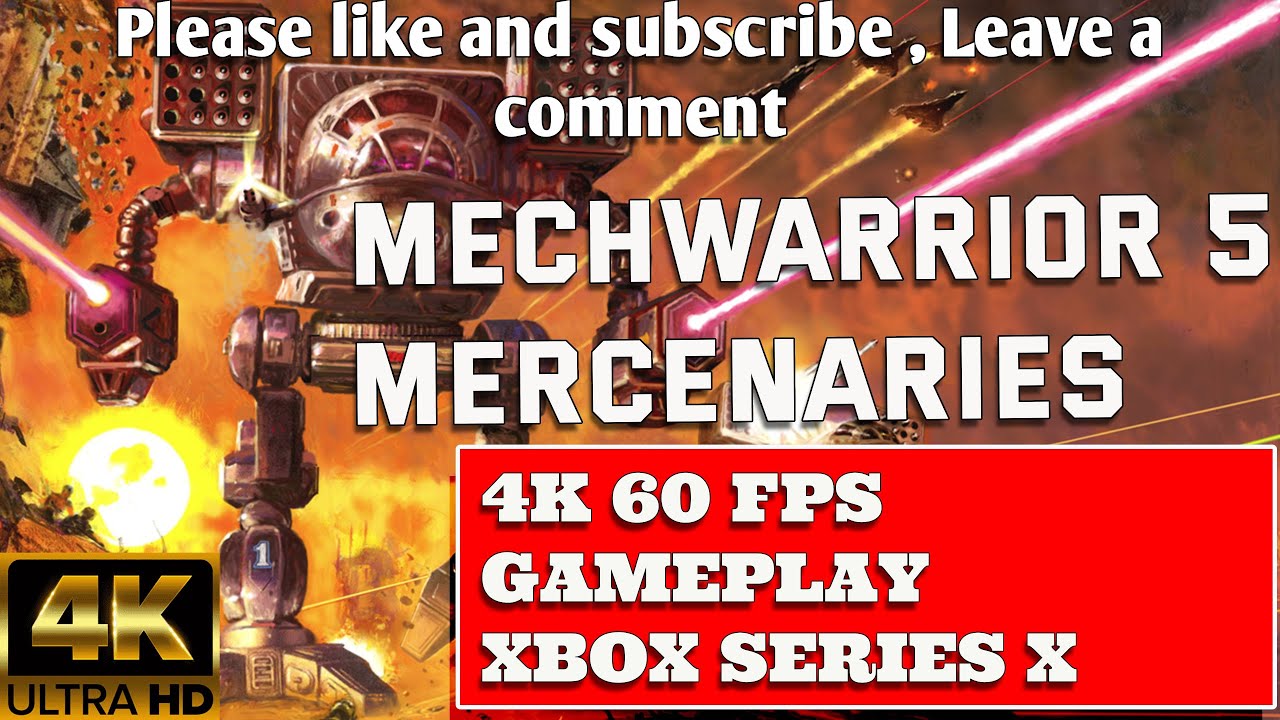 MECHWARRIOR 5 MERCENARIES - 4K 60 FPS GAMEPLAY - XBOX SERIES X - YouTube