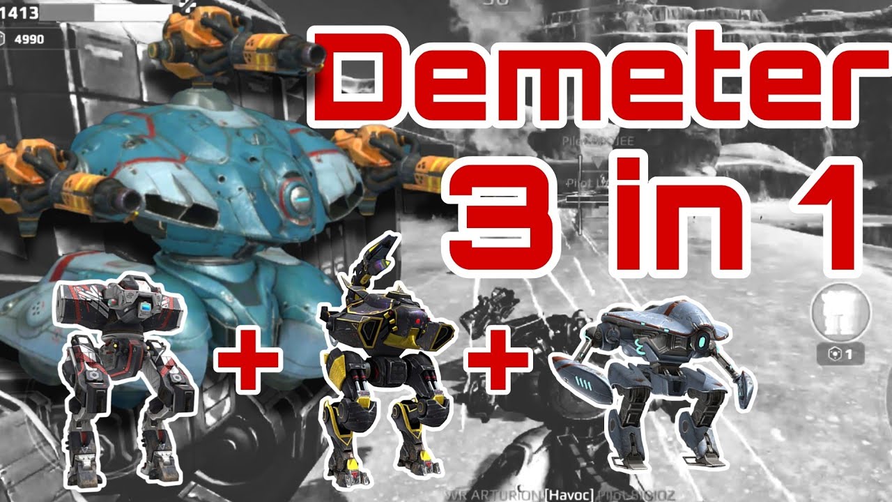 War Robots : หุ่น ใหม่ 3 สกิล ในตัวเดียว : New Robot Demeter 3 in 1 ...