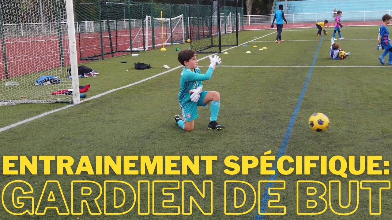 ENTRAÎNEMENT SPÉCIFIQUE DE GARDIEN DE BUT EN U10 - YouTube