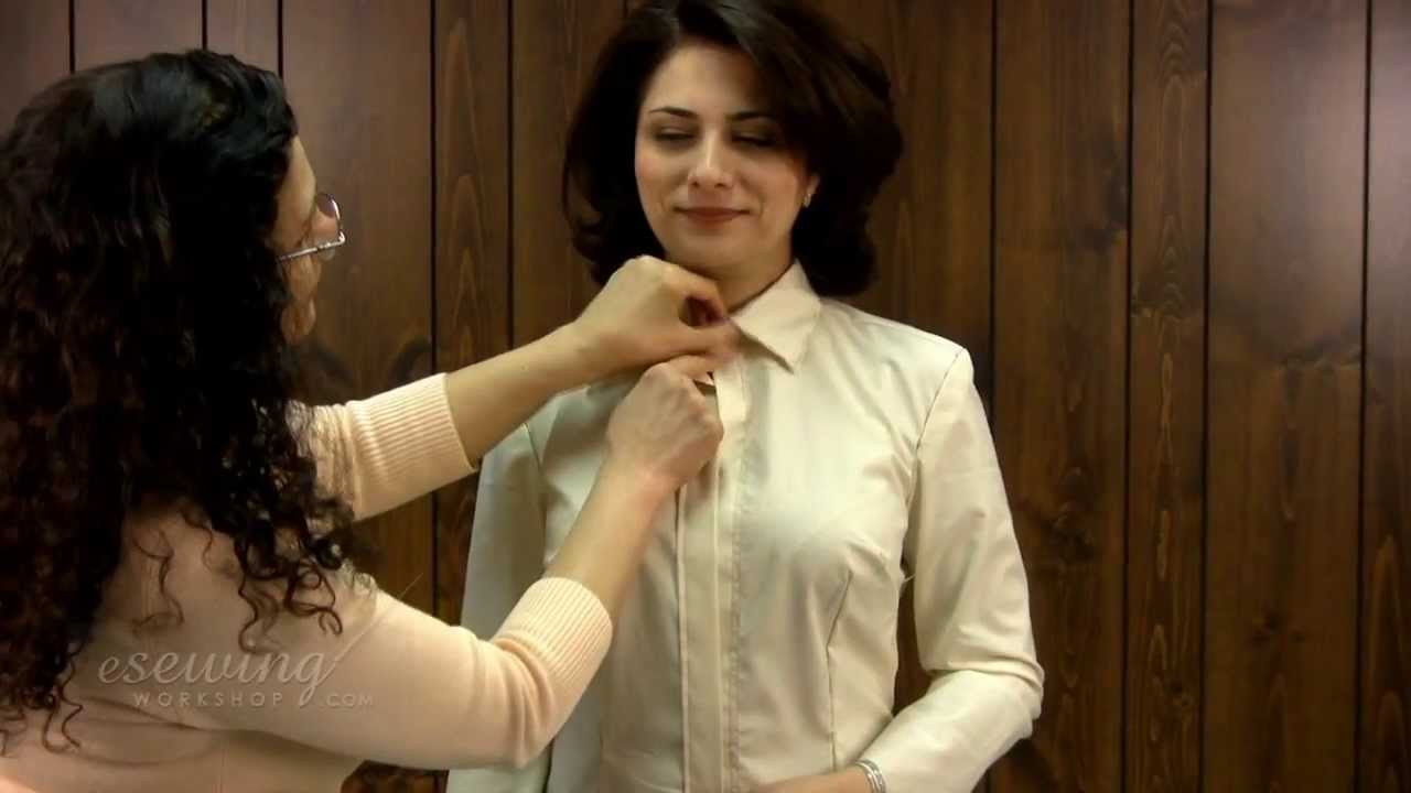 Shirt Sewing - Test Fitting on the Muslin (FREE SAMPLE) - YouTube