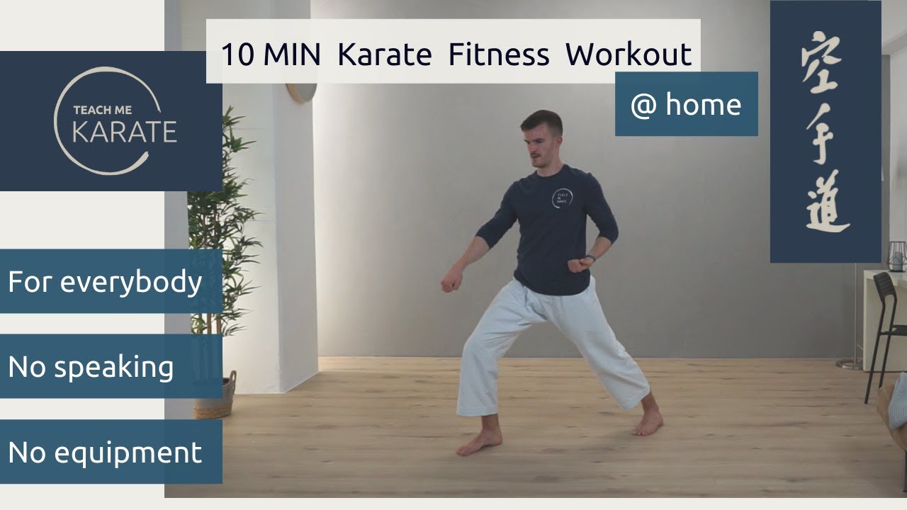 10 MIN KARATE FITNESS WORKOUT || Full Body || No Equipment || Teach Me ...