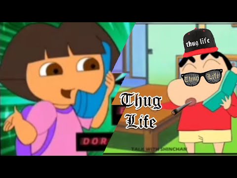 shinchan vs dora calling thug life tamil - YouTube