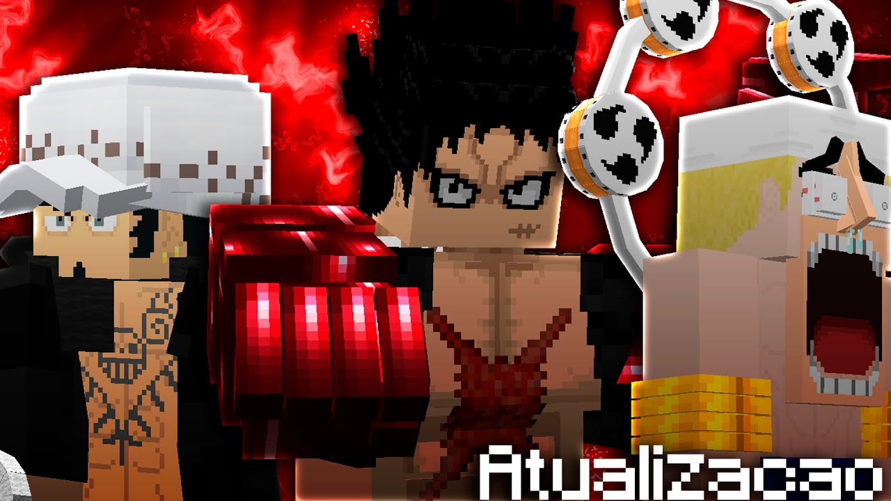O MOD de ONE PIECE do Minecraft ATUALIZOU ( omaga gear 4 cobrudoman😏 ...