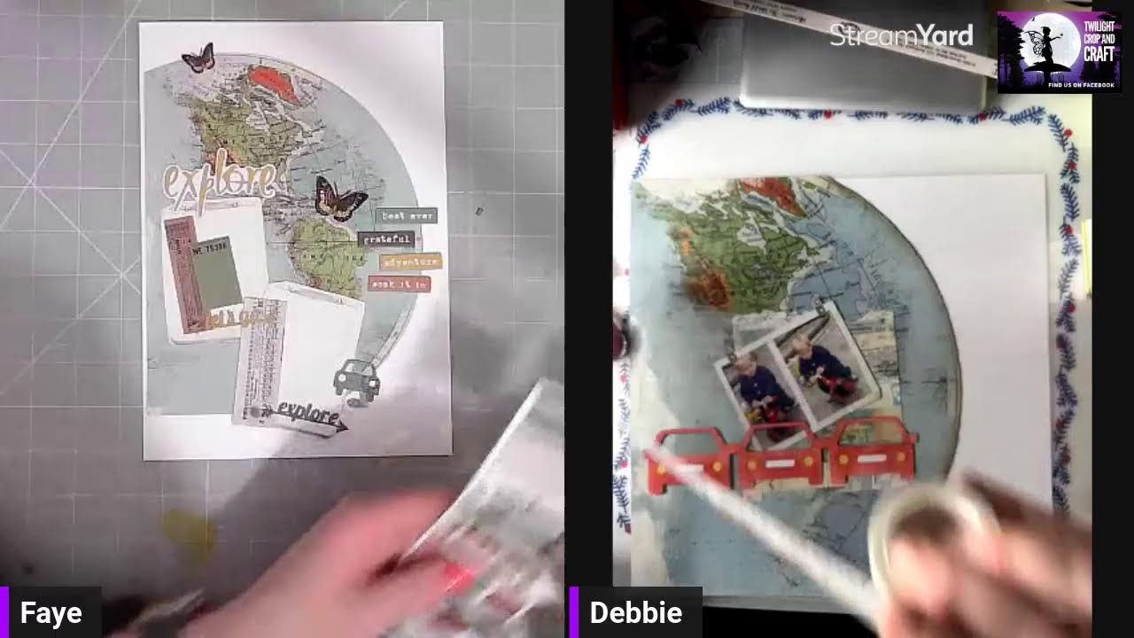 TWILIGHT CRAFTS || Live craft and chat to create a scrapbook layout ...