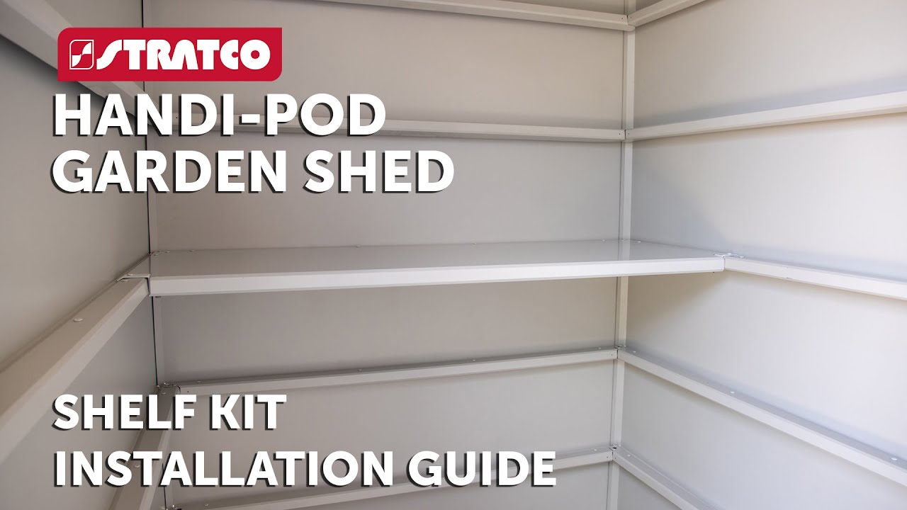 HowTo Install Shelf Kit for Stratco Handi-Pod Garden | Stratco - YouTube