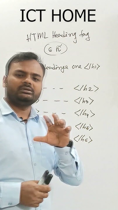 হেডিং ট্যাগ ১ মিনিটে । HSC ICT Chapter 4 | HTML Heading Tag #html # ...
