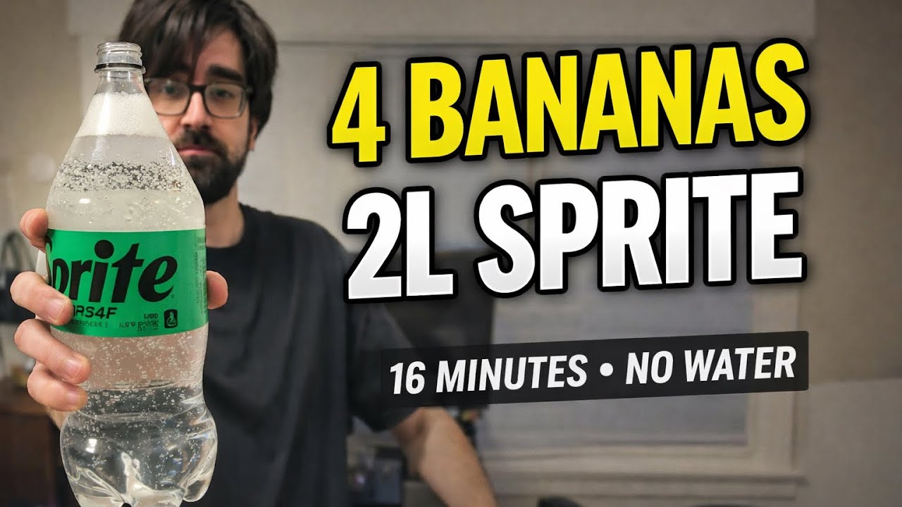 4 Bananas + 2 Liters Sprite (No Water) | Banana Sprite Challenge - YouTube