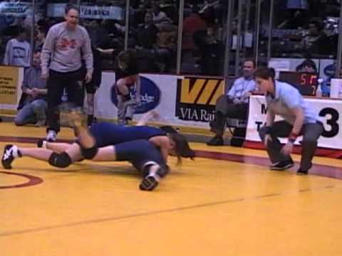 Chathel Koepp, from Holy Trinity, At OFSAA Wrestling 2008 - 2009 - YouTube