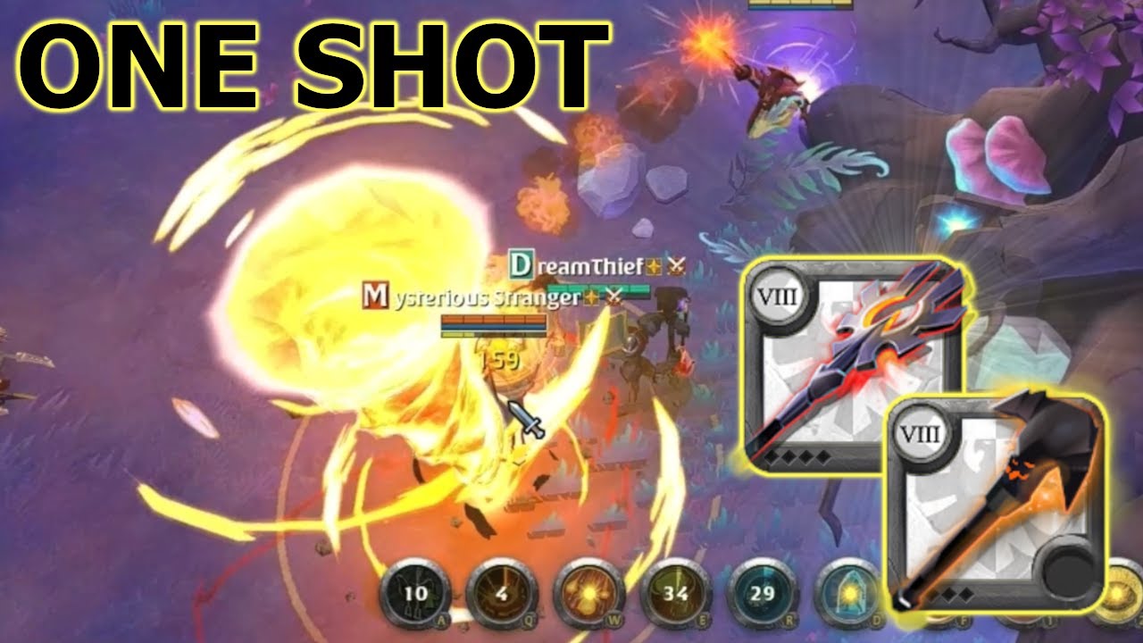 Mace and Blazing One Shot Combo on Albion Online - YouTube