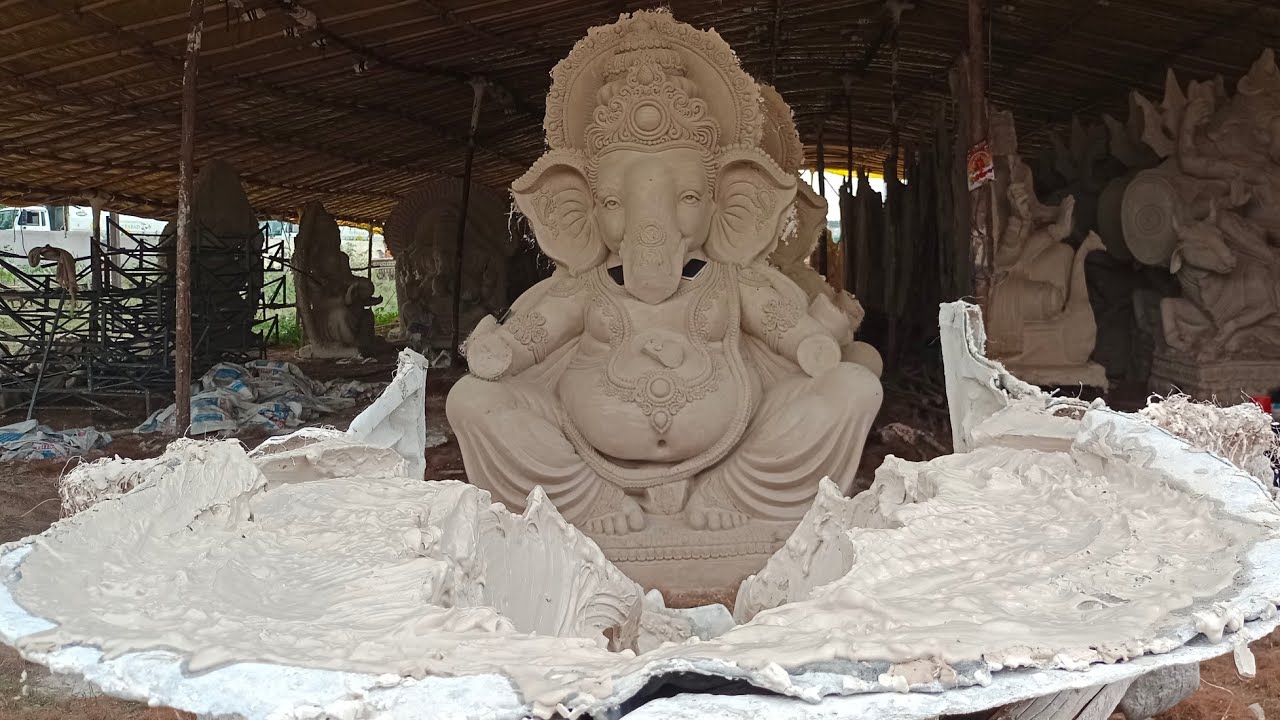 Ganesh Making Idols 2023 Special Attraction Ganesh Making ganesh Murthy ...