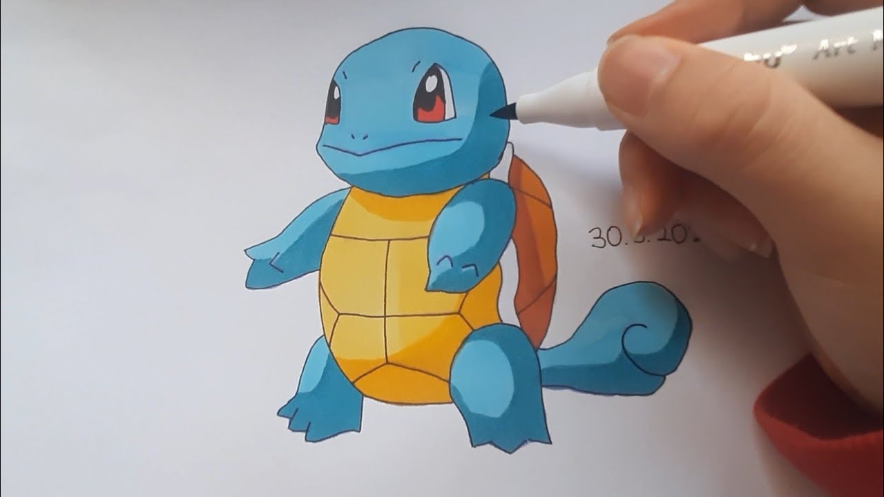 Wie zeichnet man Schiggy | Pokemon Tutorial #001 - YouTube