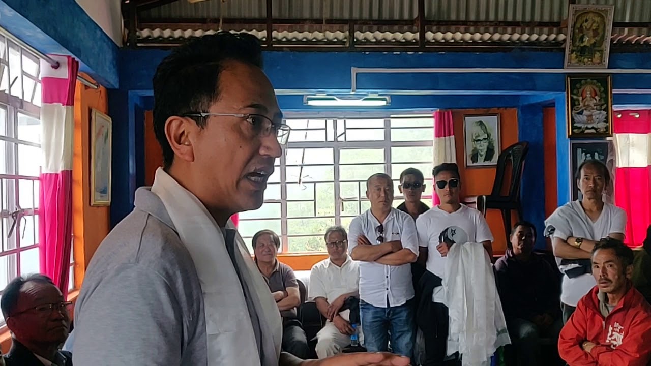 Sri Maan Ghising Campaigning for Neeraj Zimba - YouTube