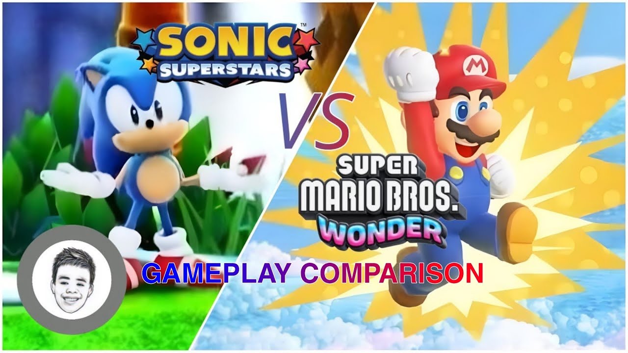 SONIC SUPERSTARS vs SUPER MARIO BROS. WONDER | Gameplay Comparison ...