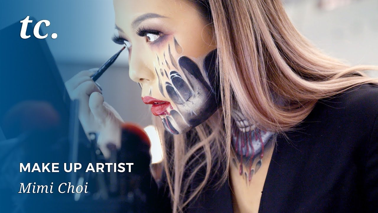 Mimi Choi Brings Fear to Life with Her Makeup Artistry - YouTube