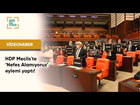 HDP Meclis'te ‘Nefes Alamıyoruz’ eylemi yaptı, öldürülenlerin isimlerini okudu