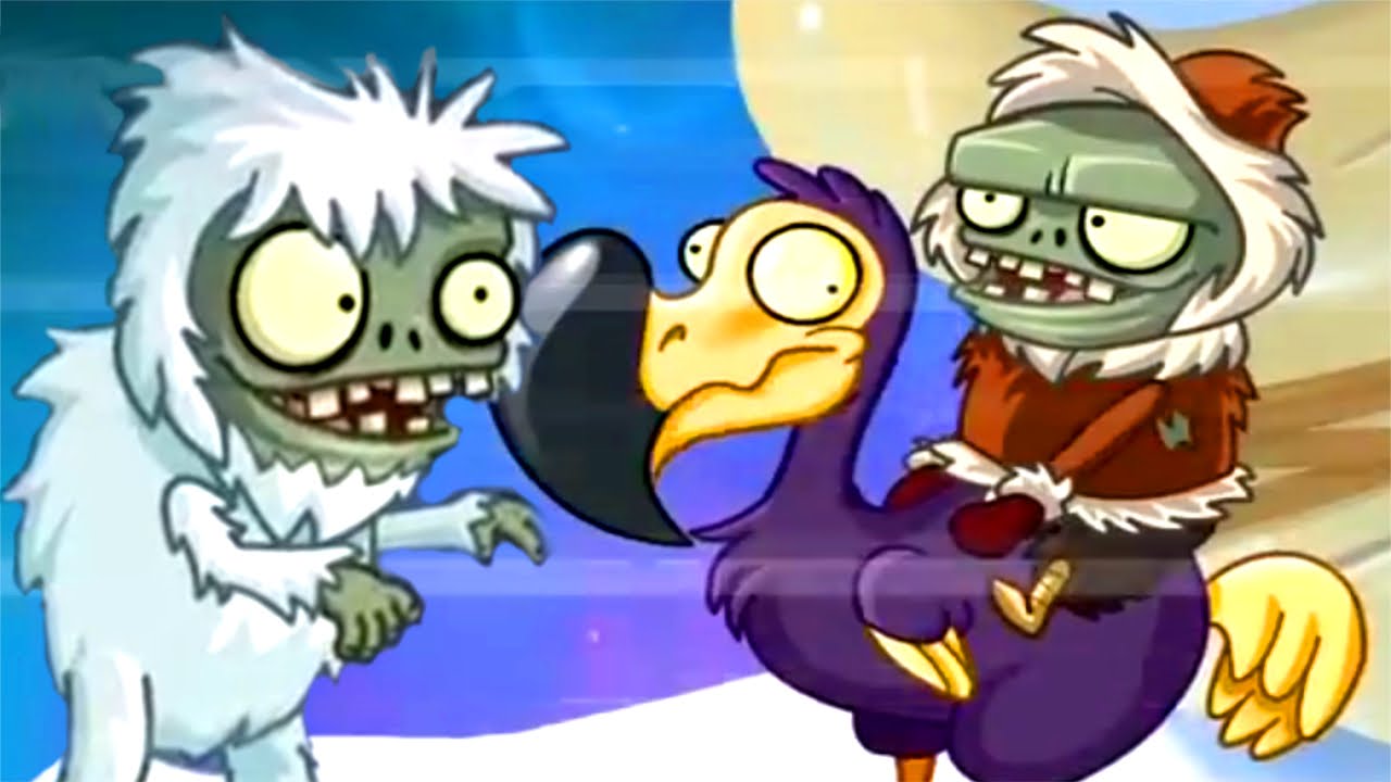 Plants vs. Zombies 2 Dodo Rider & Yeti imp - YouTube