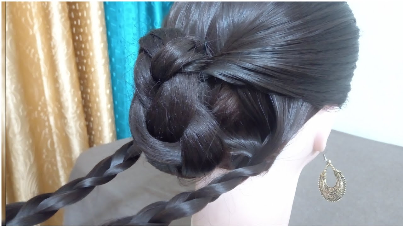 Beautiful and easy hairstyle for summer || Easy Simple hairstyle for ...
