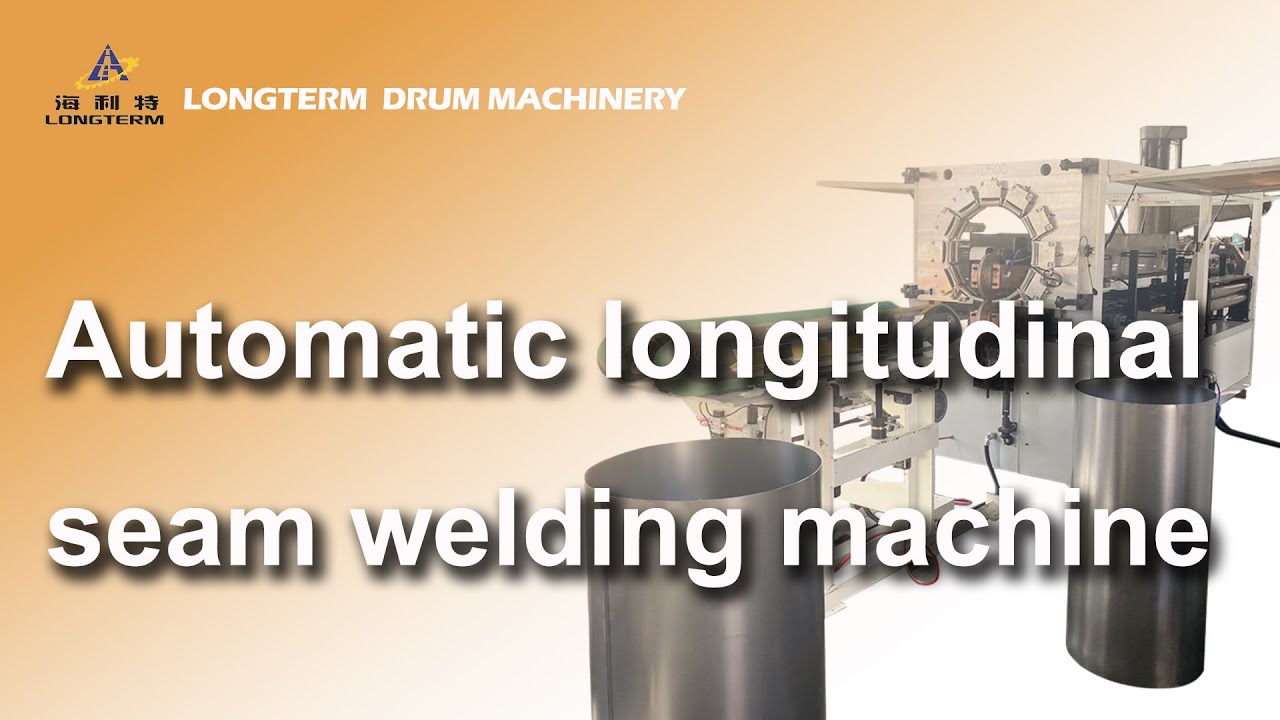 Take a look! Automatic steel drum longitudinal seam welding machine ...