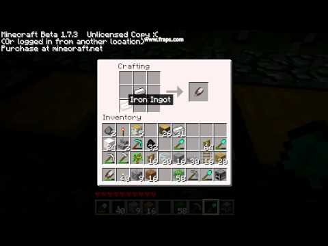 How to Make Sheers in Minecraft - YouTube