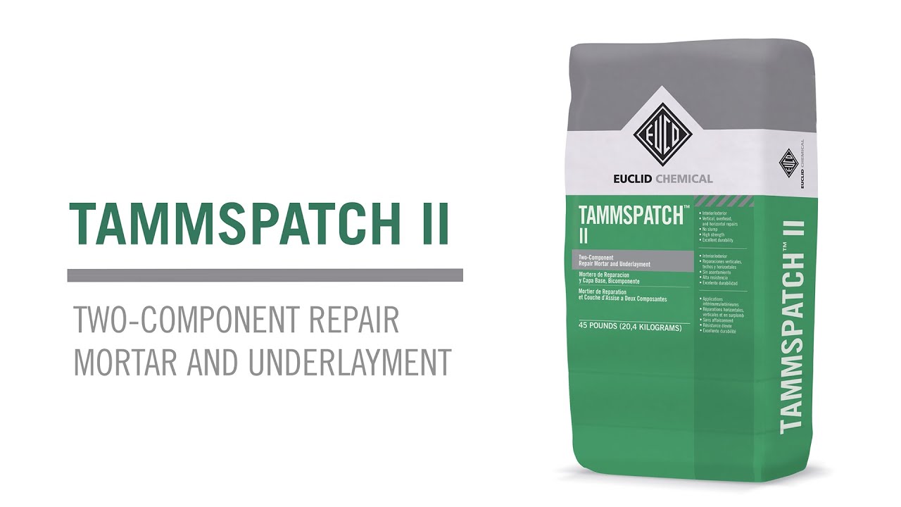 Tammspatch II | Repair Mortar Application Tips - YouTube
