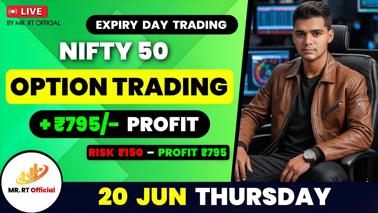 Expiry Day Trading | Book ₹795 Profit | Live Option Trading in Nifty 50 ...