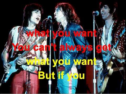 You Can't Always Get What You Want The Rolling Stones Lyrics - YouTube
