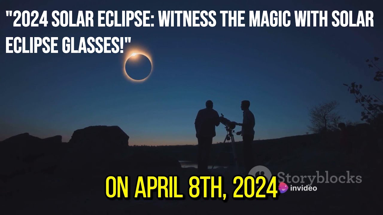 Exploring The Solar Eclipse with Solar Eclipse Glasses - YouTube