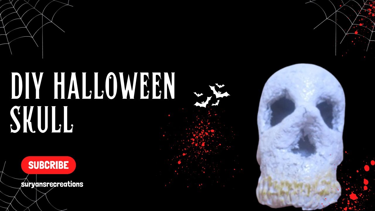 Halloween skull | How to make a skull using cardboard | DIY Craft ...