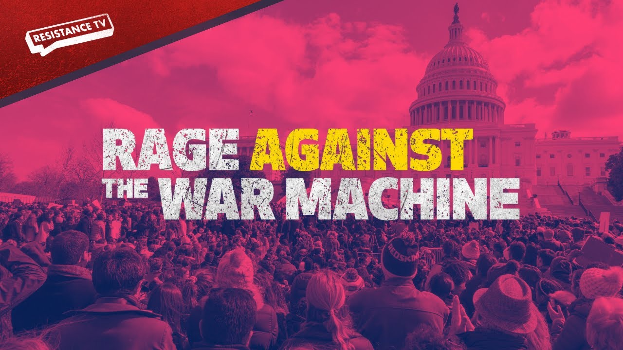 Rage Against the War Machine rally at the Lincoln Memorial in ...