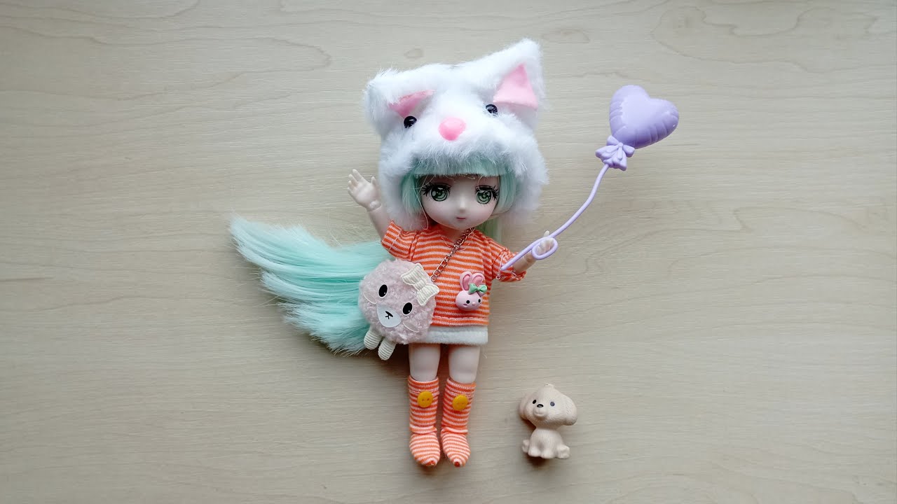 Unpacking: Anime cat girl doll | Asmr unboxing no talking - YouTube