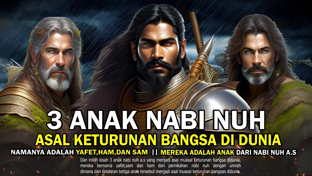Kisah 3 Anak Nabi Nuh Yang Menjadi Asal Keturunan Bangsa Didunia ...