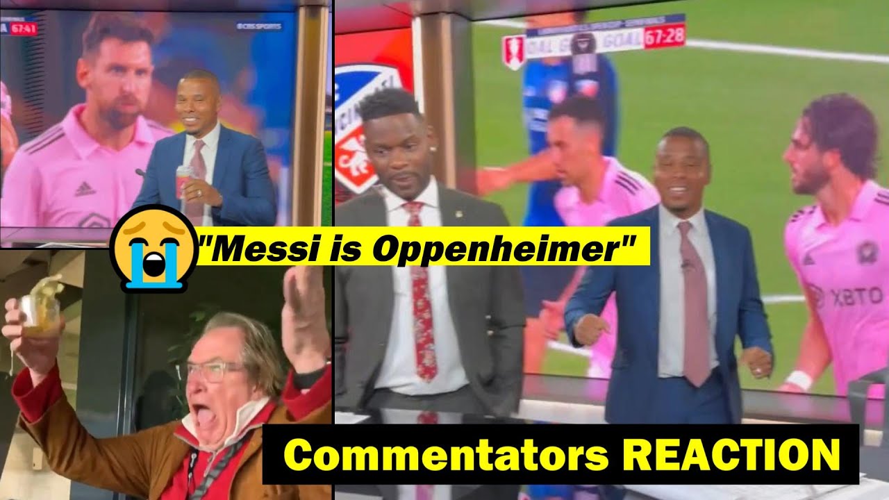 TV commentators reaction to Messi vs Cincinnati, calling Messi ...