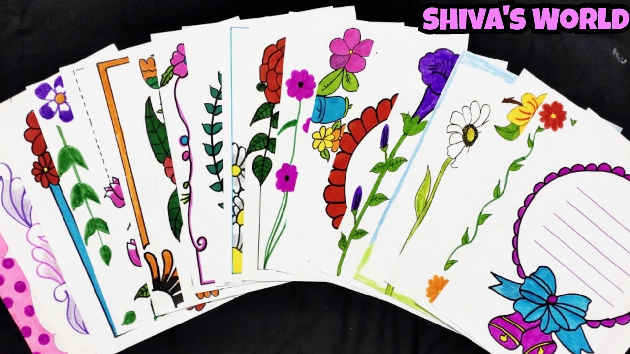 20 Beautiful Project Border Designs || Project Assignment Notebook ...