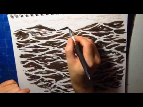 Waveforms: Drawing choppy water - YouTube