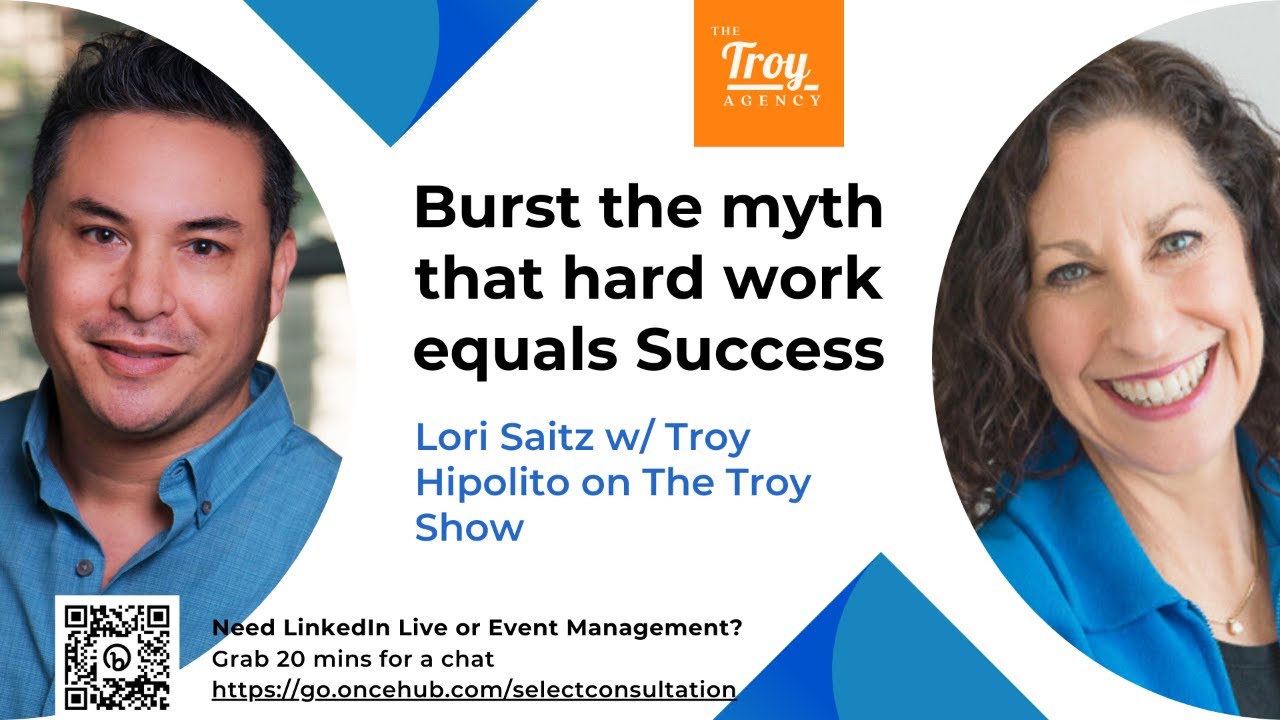 Burst the myth that hard work equals success. - YouTube