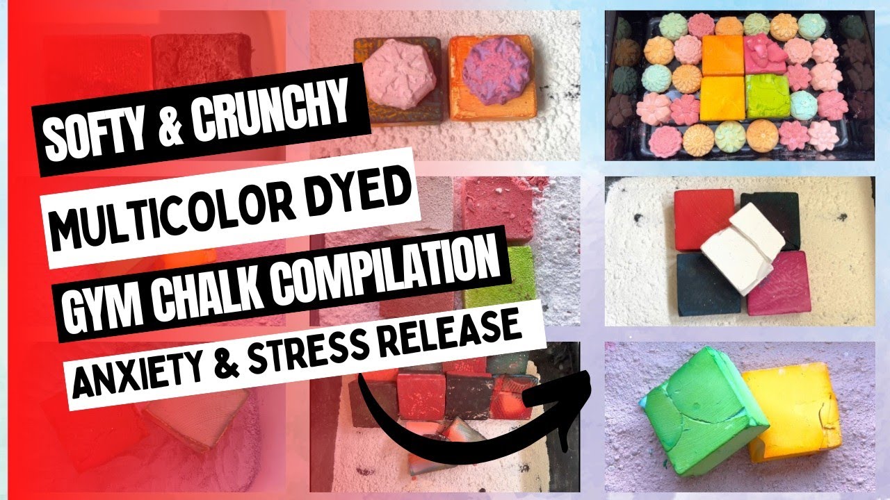 Multicolor Dyed Blocks| @meltwithasmr| Oddly Satisfying| Sleep Aid ...