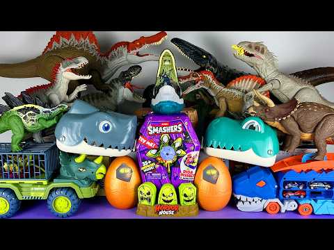 Jurassic World Unboxing Review Asmr Colorful Dinosaur T-rex D-rex Titanosaurus Mamenchisaurus Eggs