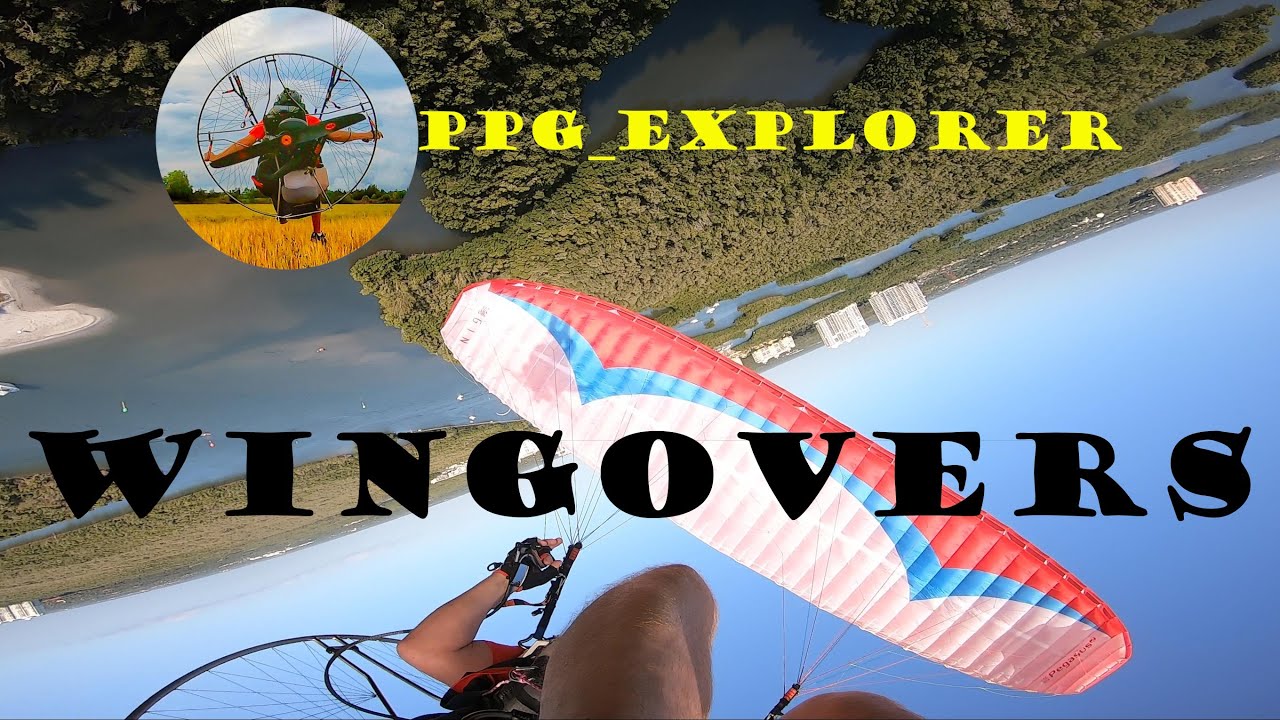 Wingover Practice Over Empty Beaches in Slow Mo | Paramotor Flight 105 - YouTube