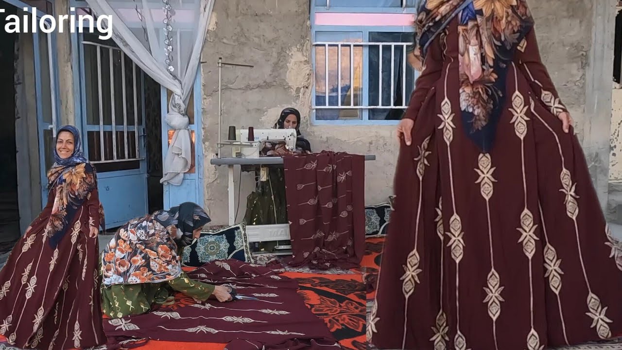 ۲۰ ژوئن ۲۰۲۳Sewing the local clothes of the women of Cheliteh Dora ...