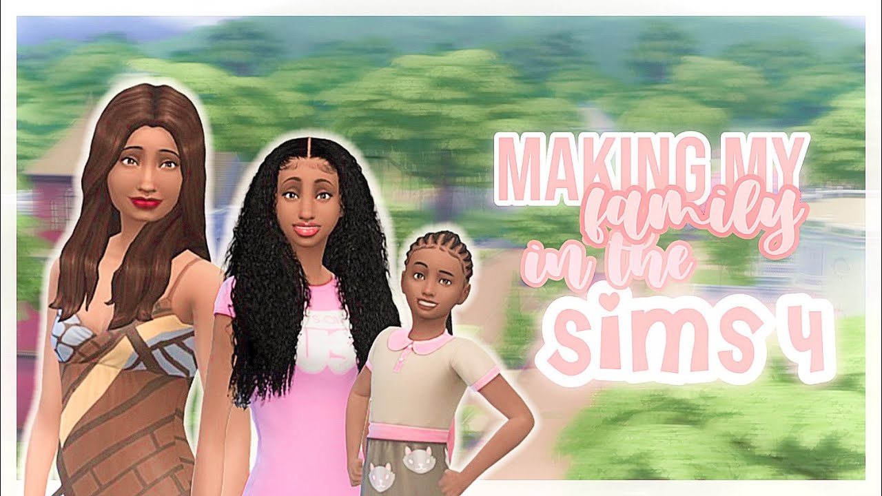 Making My IRL FAMILY in The SIMS 4 - YouTube