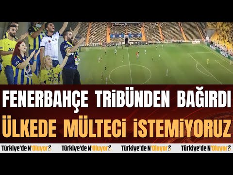 Fenerbahçe taraftarından Helsinki maçında çarpıcı protesto: Ülkede mülteci istemiyoruz