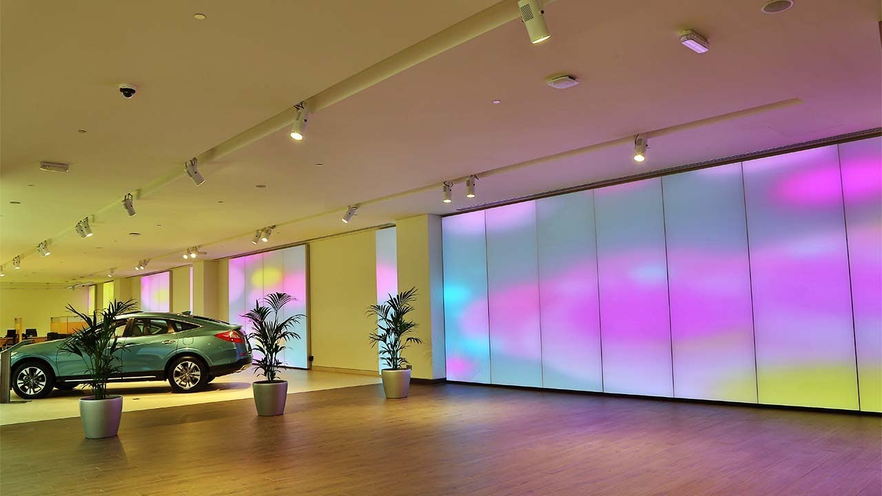 The car is the star – Color Kinetics Luminous Textile - YouTube