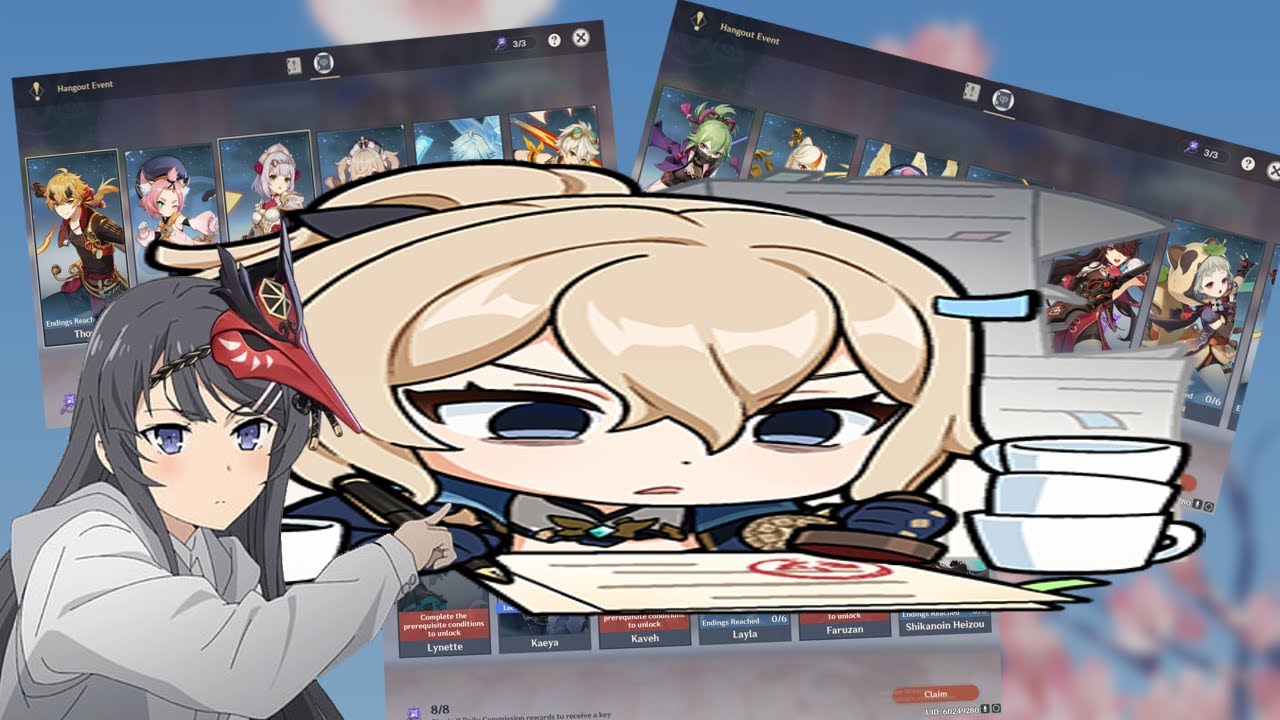 time to start clearing the backlog | genshin impact hangout events ...