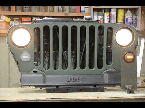 MB/GPW Grille for the TJ: Marker lights - YouTube