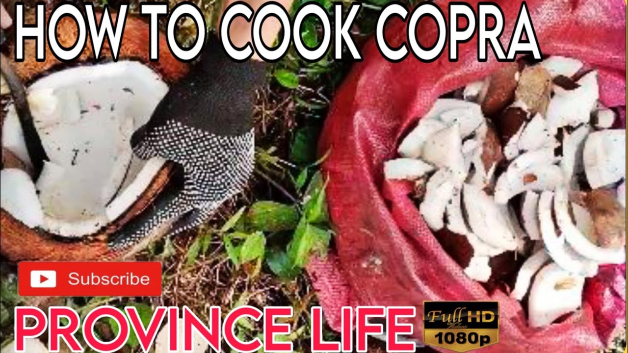How To Cook Copra , Copra Making Process - YouTube